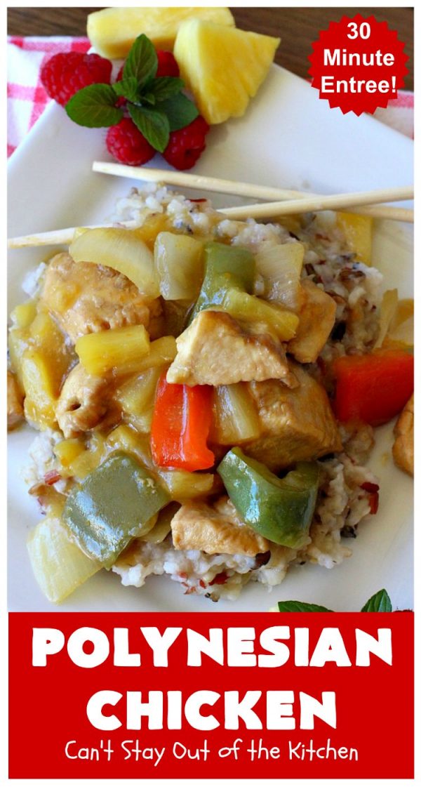 Polynesian Chicken – Can't Stay Out of the Kitchen