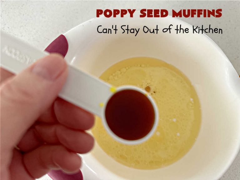 Poppy Seed Muffins – Can't Stay Out of the Kitchen
