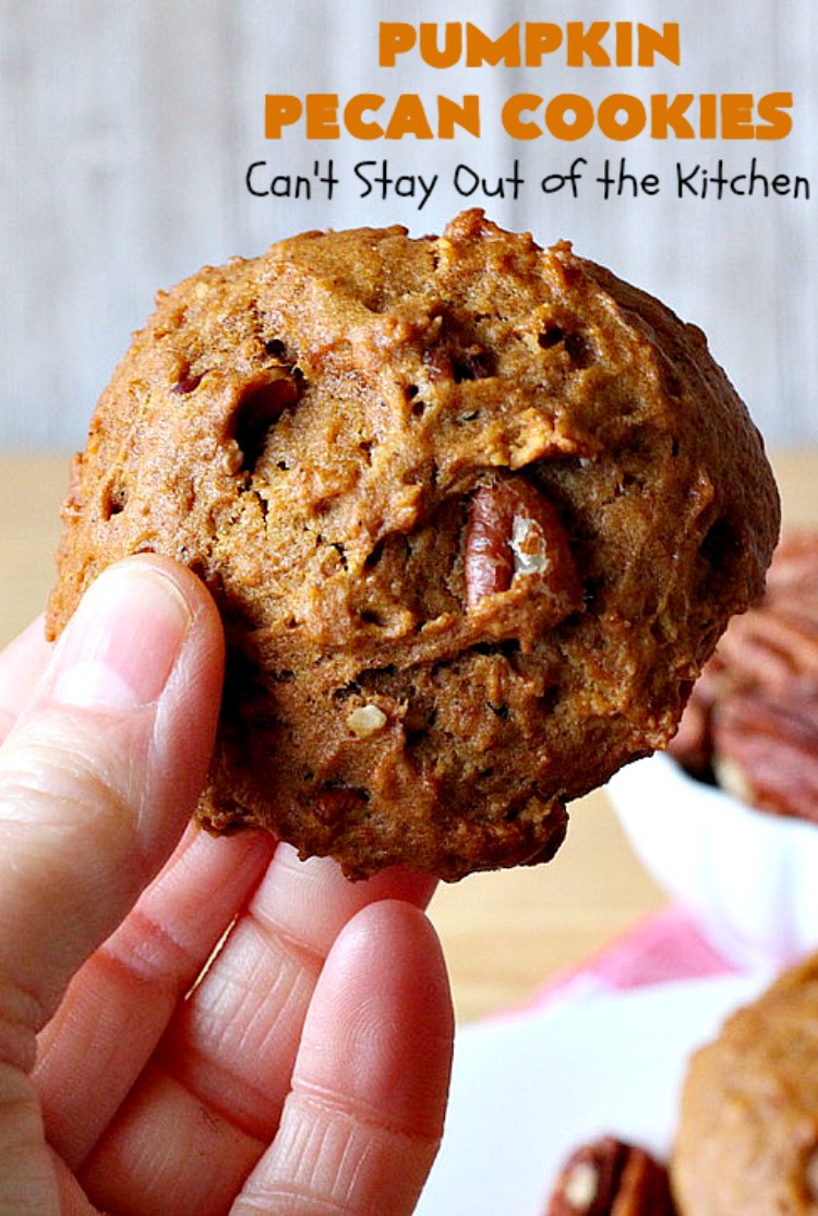 Pumpkin Pecan Cookies – Can't Stay Out of the Kitchen