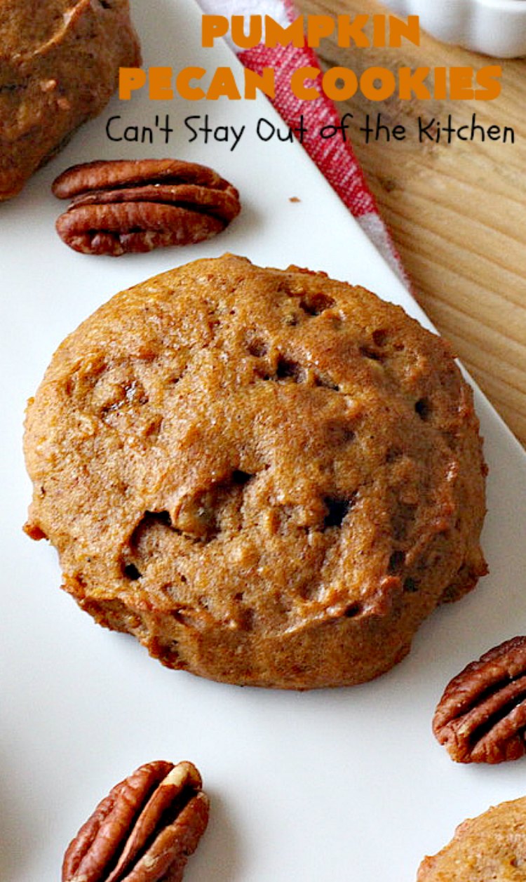 Pumpkin Pecan Cookies – Can't Stay Out of the Kitchen