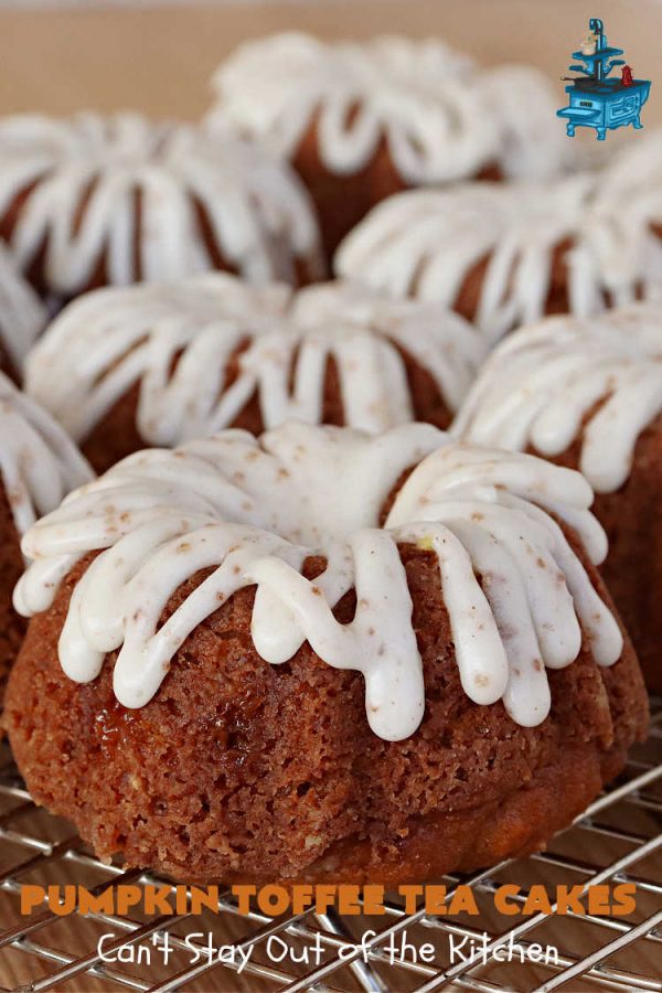 Pumpkin Toffee Tea Cakes – Can't Stay Out of the Kitchen