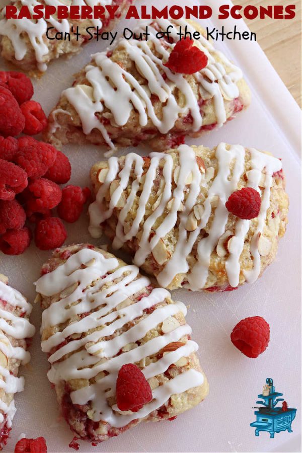Raspberry Almond Scones – Can't Stay Out of the Kitchen
