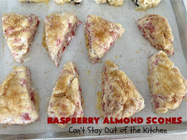 Raspberry Almond Scones – Can't Stay Out of the Kitchen