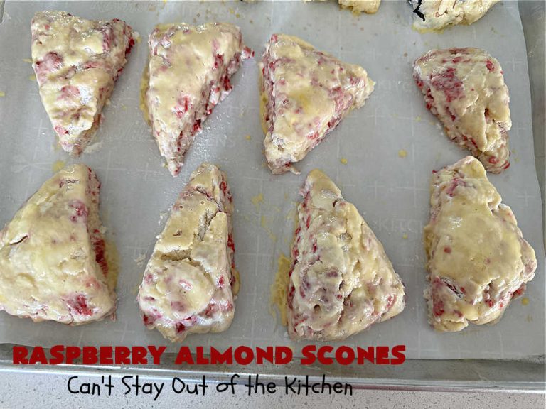 Raspberry Almond Scones – Can't Stay Out of the Kitchen