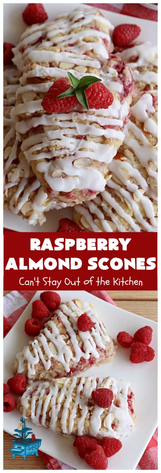 Raspberry Almond Scones – Can't Stay Out of the Kitchen