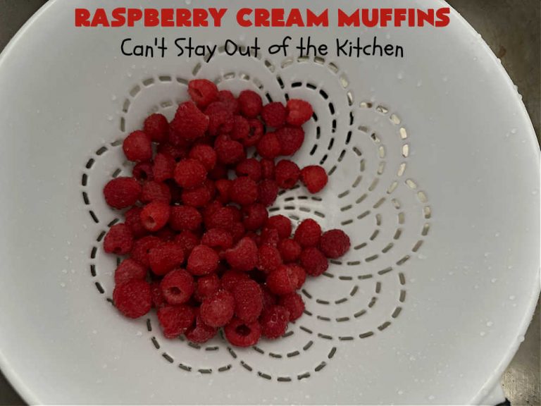 Raspberry Cream Muffins – Can't Stay Out of the Kitchen