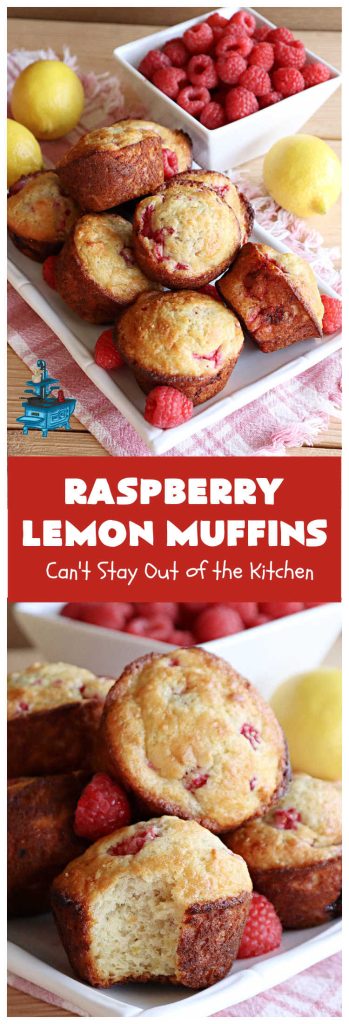 Raspberry Lemon Muffins – Can't Stay Out of the Kitchen