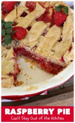 Raspberry Pie – Can't Stay Out of the Kitchen
