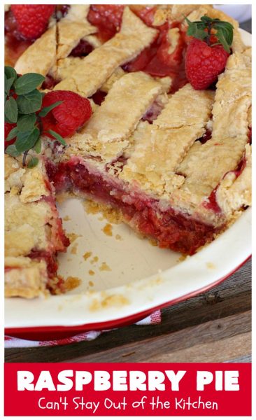 Raspberry Pie – Can't Stay Out of the Kitchen