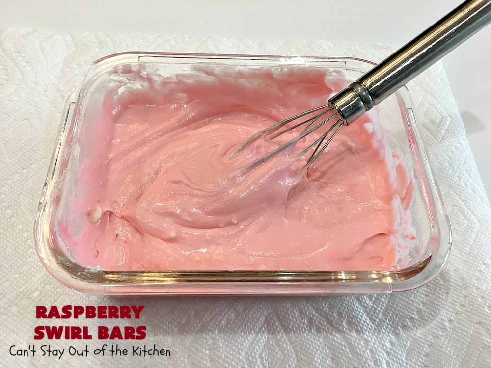 Raspberry Swirl Bars – Can't Stay Out of the Kitchen