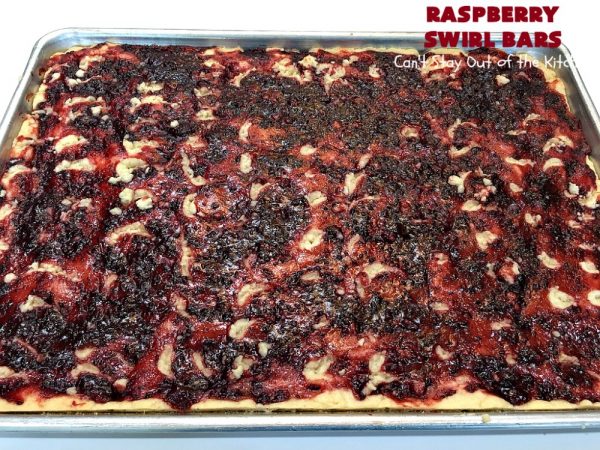 Raspberry Swirl Bars – Can't Stay Out of the Kitchen