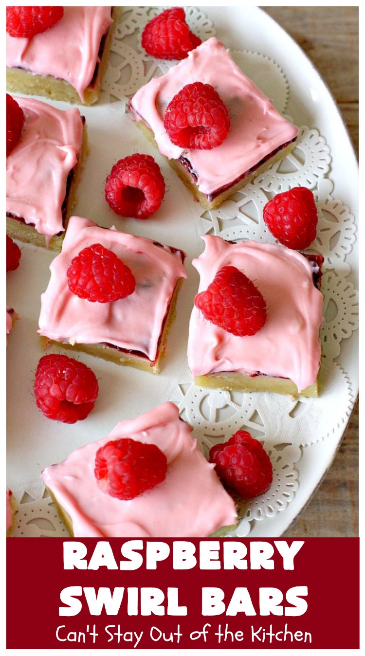 Raspberry Swirl Bars – Can't Stay Out of the Kitchen