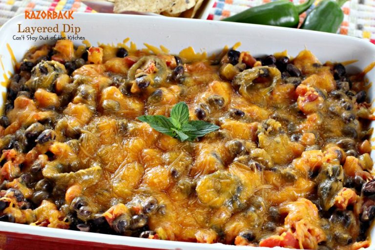 Razorback Layered Dip – Can't Stay Out of the Kitchen
