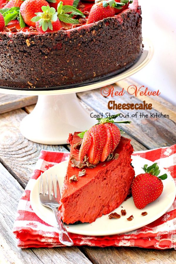 Red Velvet Cheesecake – Can't Stay Out of the Kitchen