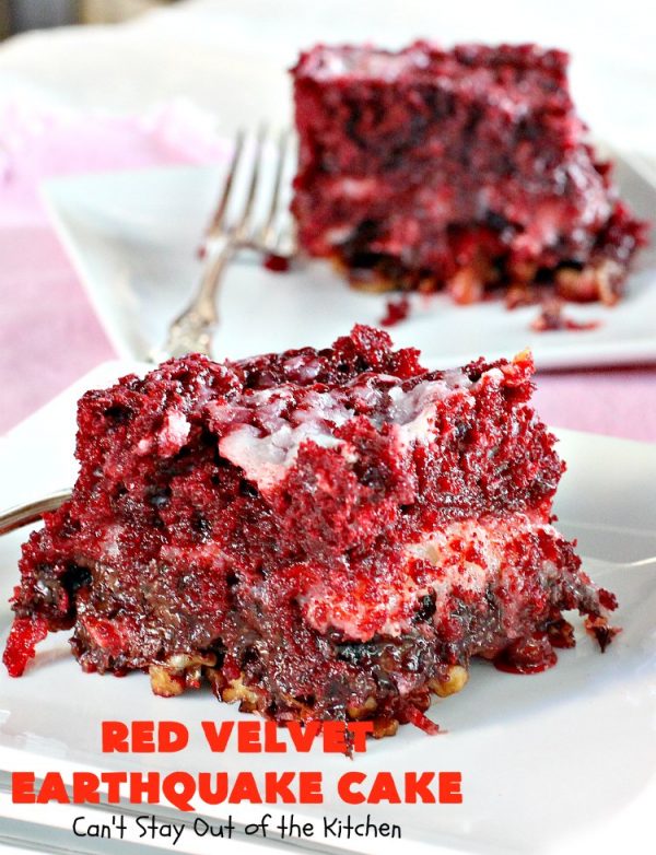 Red Velvet Earthquake Cake – Can't Stay Out of the Kitchen