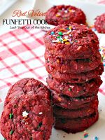 Red Velvet Funfetti Cookies – Can't Stay Out of the Kitchen