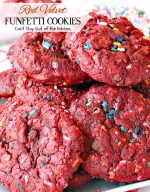 Red Velvet Funfetti Cookies – Can't Stay Out of the Kitchen