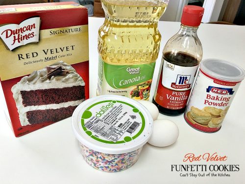 Red Velvet Funfetti Cookies – Can't Stay Out of the Kitchen