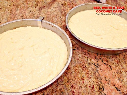 Red White and Blue Coconut Cake – Can't Stay Out of the Kitchen