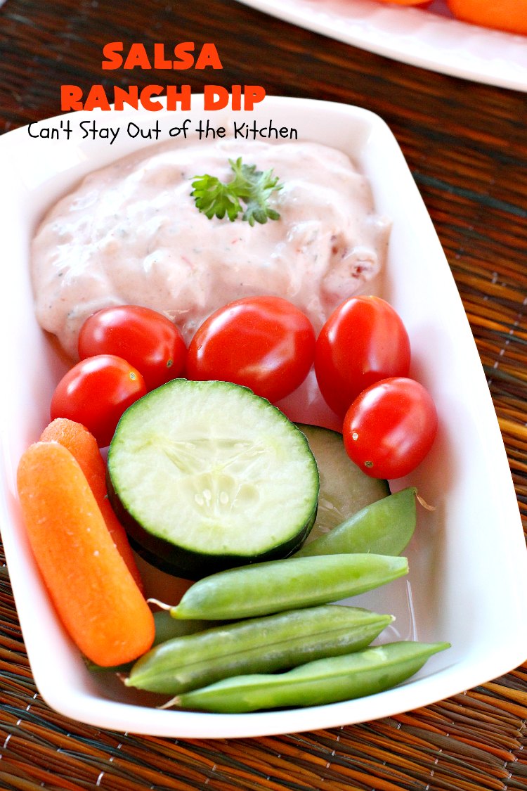 Salsa Ranch Dip – Can't Stay Out of the Kitchen