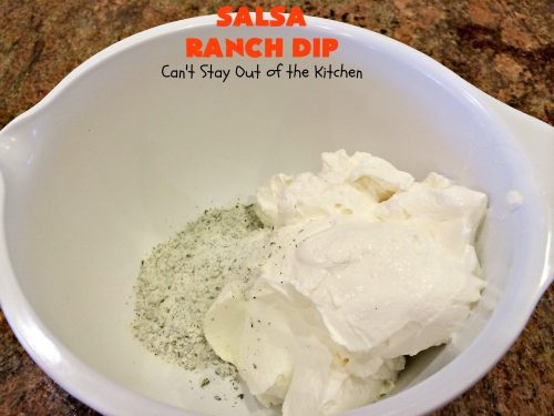 Salsa Ranch Dip – Can't Stay Out of the Kitchen