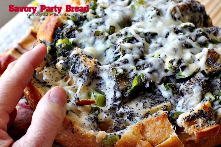 Savory Party Bread – Can't Stay Out of the Kitchen