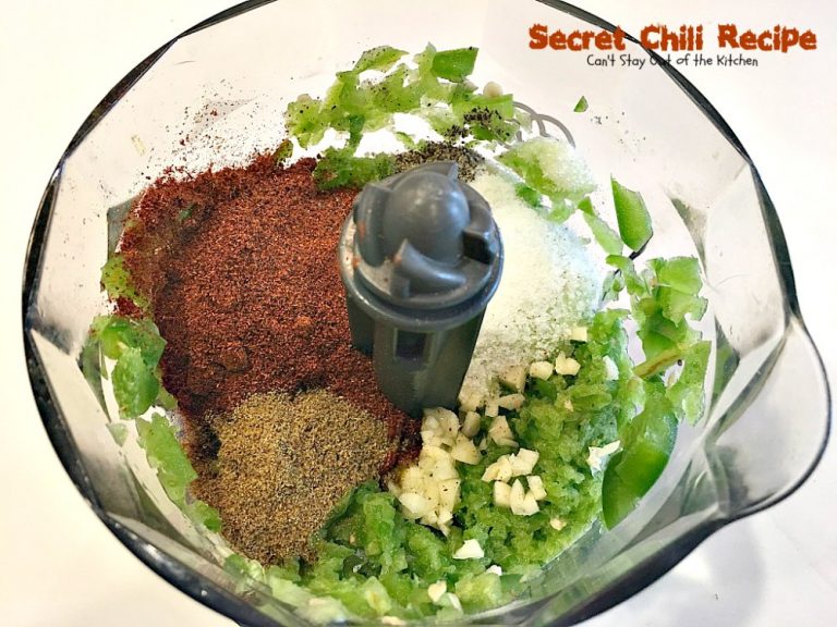 Secret Chili Recipe – Can't Stay Out of the Kitchen