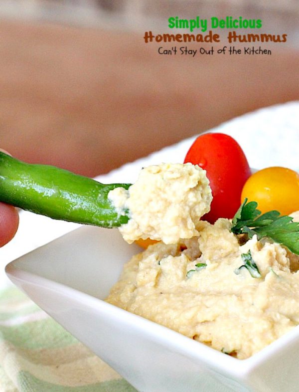 Simply Delicious Homemade Hummus – Can't Stay Out of the Kitchen