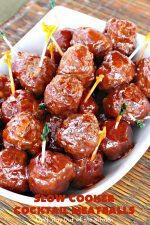 Slow Cooker Cocktail Meatballs – Can't Stay Out of the Kitchen