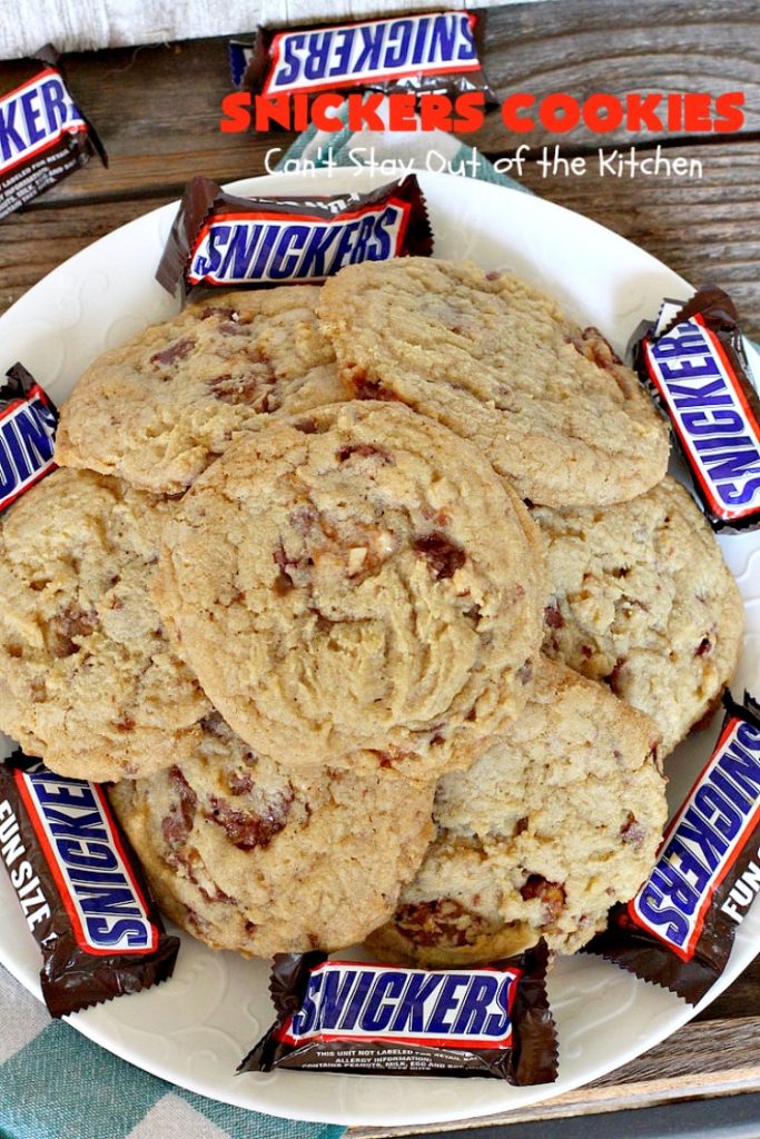 Snickers Cookies – Can't Stay Out of the Kitchen