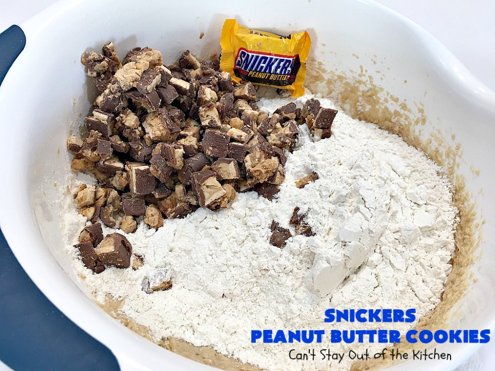 Snickers Peanut Butter Cookies – Can't Stay Out of the Kitchen