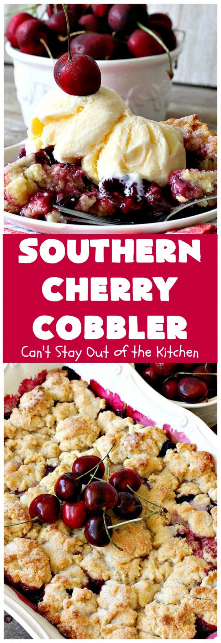 Cherry Crisp – Can't Stay Out of the Kitchen