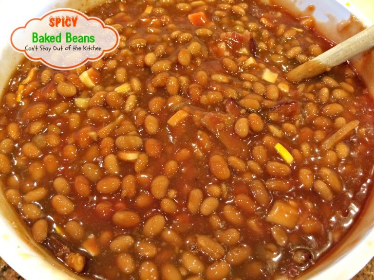 Spicy Baked Beans – Can't Stay Out of the Kitchen