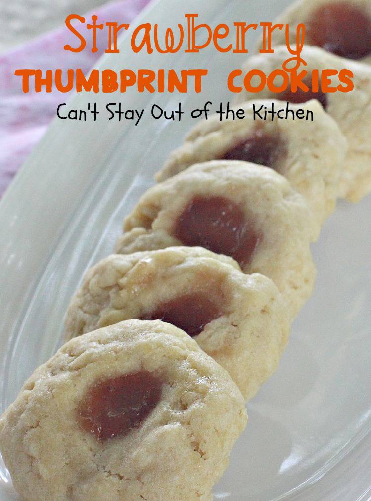 Strawberry Thumbprint Cookies – IMG_0205 – Can't Stay Out of the Kitchen