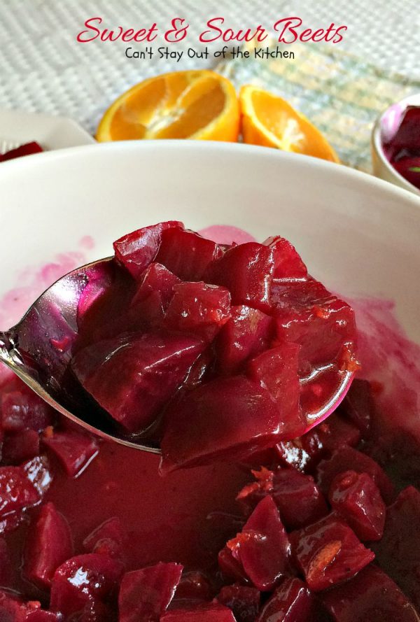 Sweet and Sour Beets – Can't Stay Out of the Kitchen