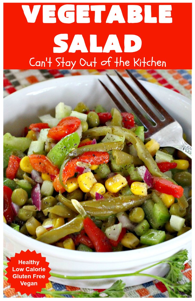 Vegetable Salad – Can't Stay Out of the Kitchen