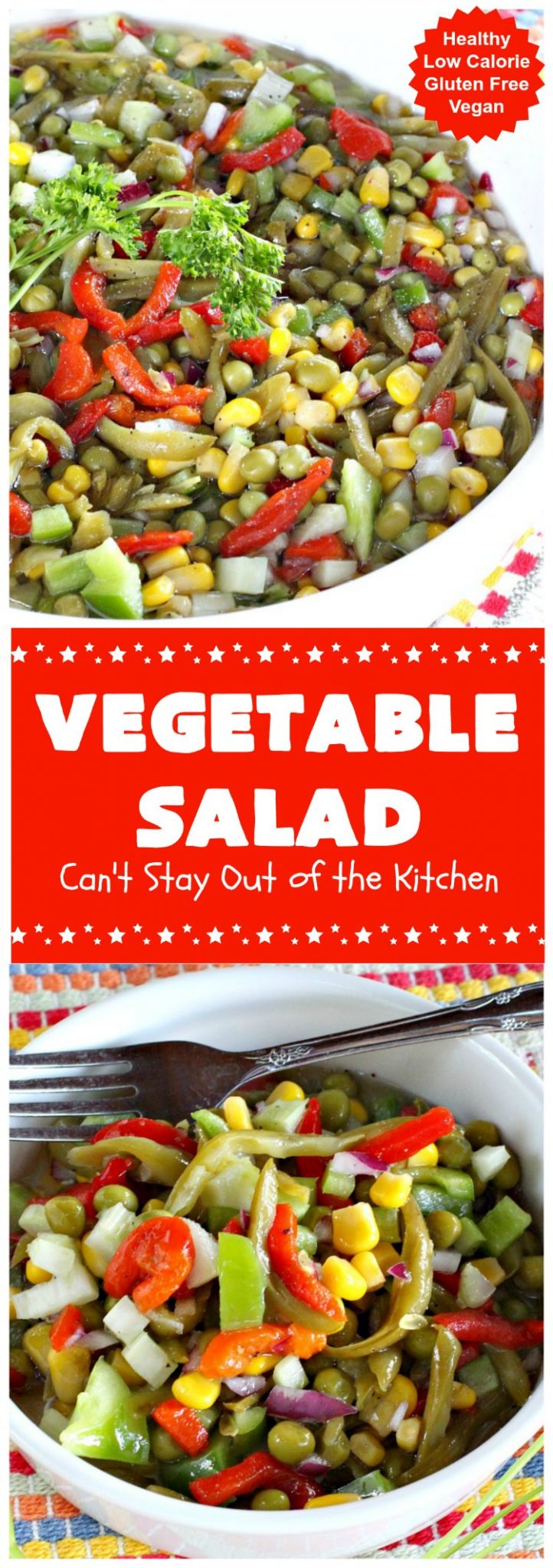 Vegetable Salad – Can't Stay Out of the Kitchen