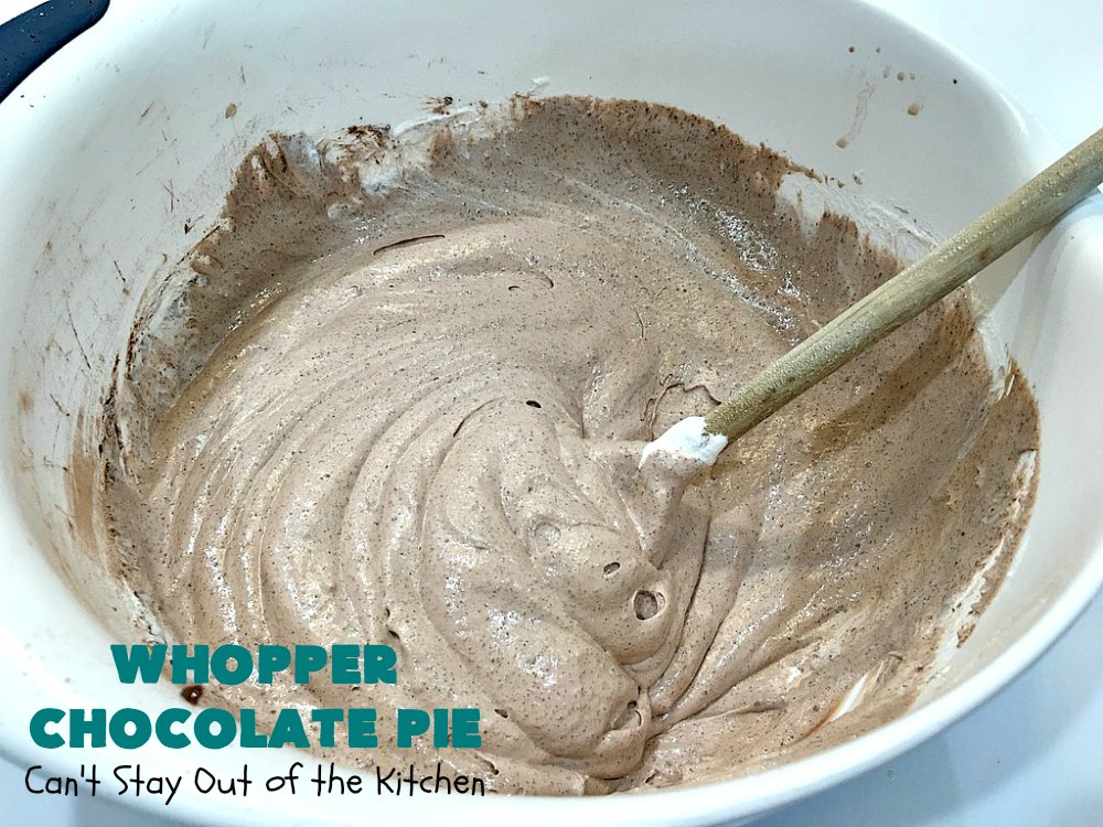 Whopper Chocolate Pie – Can't Stay Out of the Kitchen