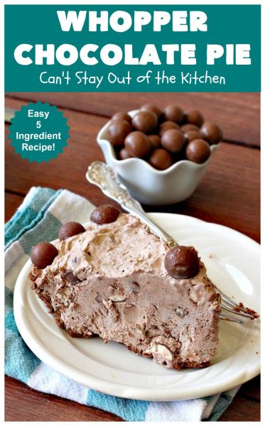 Whopper Chocolate Pie – Can't Stay Out of the Kitchen