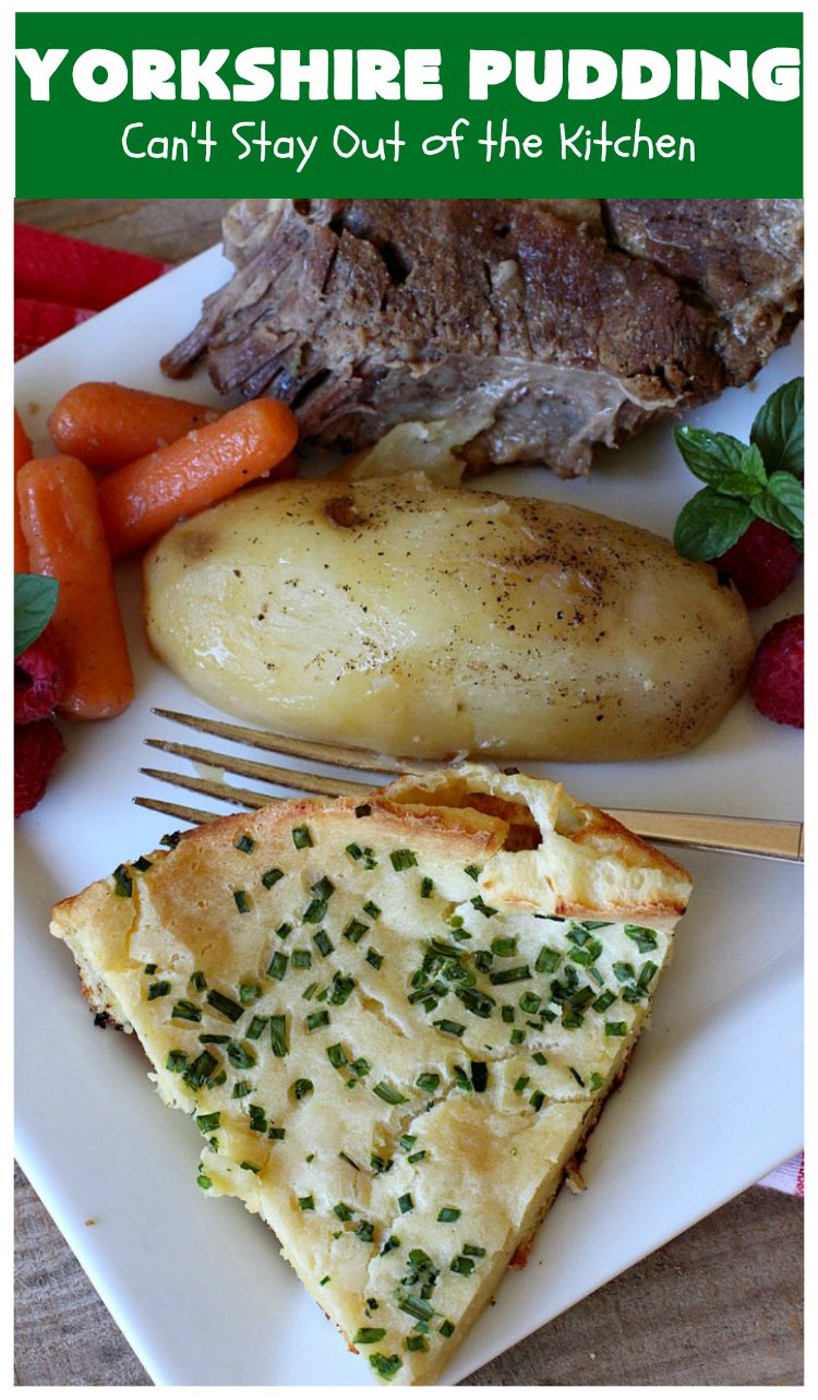 Yorkshire Pudding – Can't Stay Out of the Kitchen